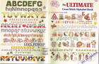 Ultimate Alphabet Book 100 Alphabets Designs Cross Stitch 1992 VTG ...