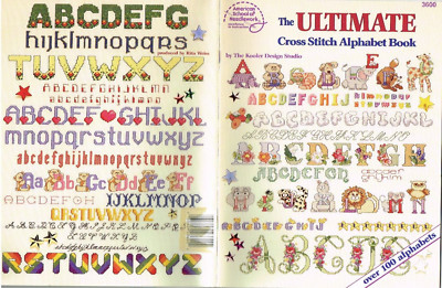 Ultimate Alphabet Book 100 Alphabets Designs Cross Stitch 1992 VTG ...
