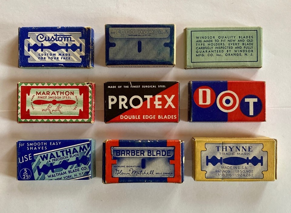 Vintage Razor Blade Packages (9 Total) | eBay