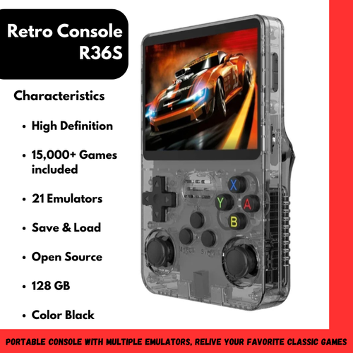R36S Retro Handheld Video Game Console Linux System 3.5'' IPS Screen ...