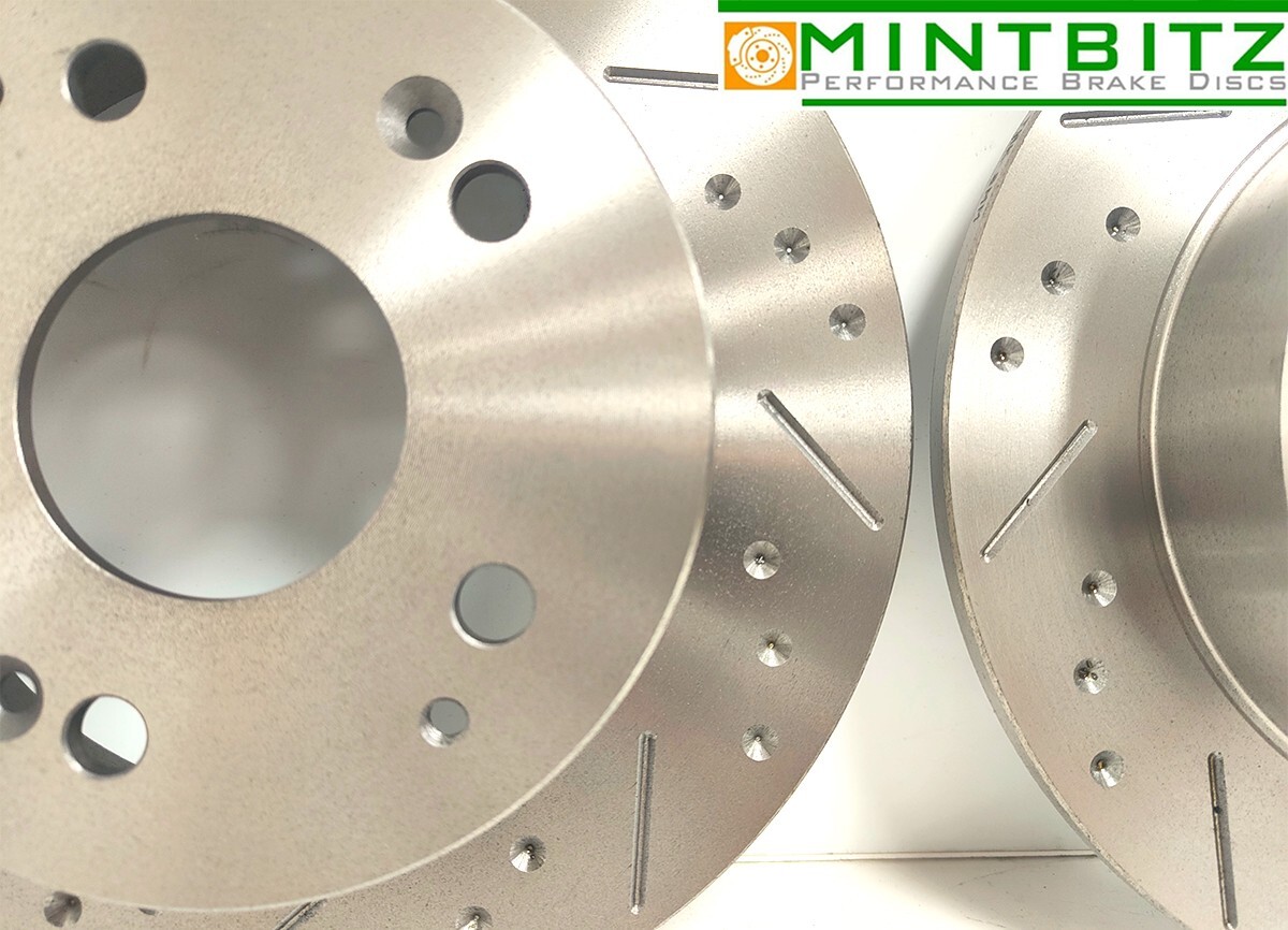 Front Brake Discs & Brake Pads Dimpled and Grooved for Kia Venga 1.6 11 ...