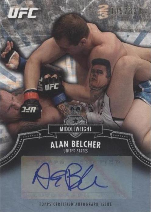 2012 Topps UFC Bloodlines - Certified Autograph Issue Alan Belcher #A ...