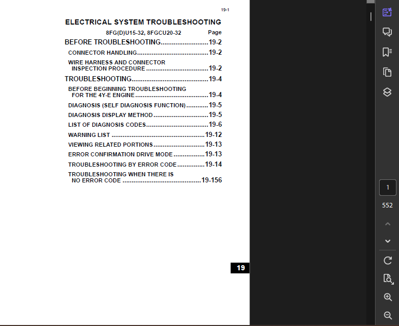 TOYOTA 8FGU25 FORKLIFT SERVICE REPAIR SHOP PARTS MANUAL PDF USB | eBay