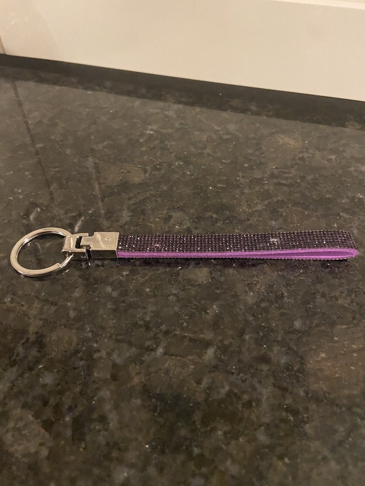 NEW Personalized Rhinestone 5.5 inch Wristlet Key Chain Key Fob ...