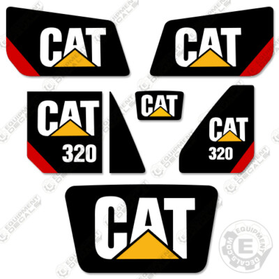 Fits Caterpillar 320 Decal Kit Hydraulic Excavator Equipment Decals | eBay
