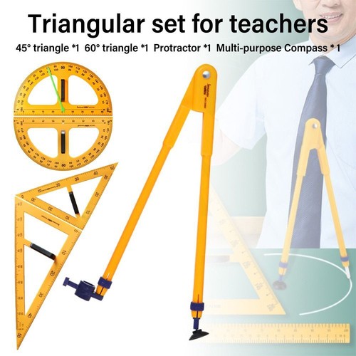 Large Angle Protractor Multi-Size Compass Drawing Measuring Tool School ...