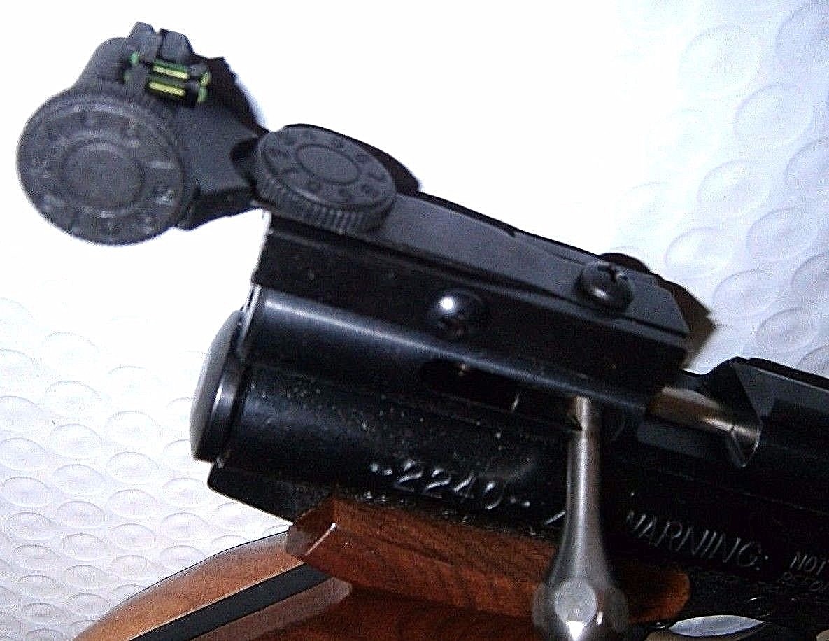 NEW! FIBER OPTIC MATCH GRADE REAR SIGHT For Crosman Steel Breech 2240 ...