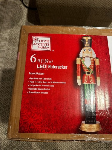 NEW 6 ft LED Home Accents Nutcracker Soldier Holiday - INHAND SAME DAY SHIPPING | eBay
