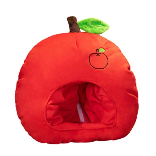Plush Apple Hat Photo Props Headwear for Graduation Carnival Masquerade ...