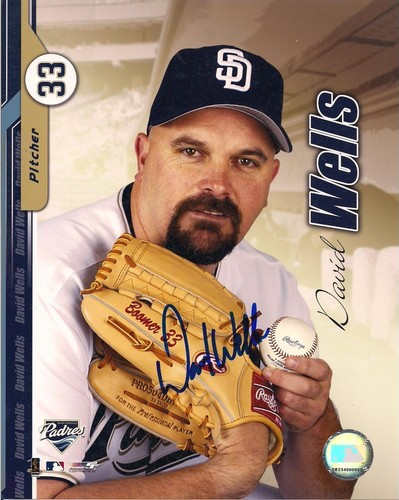 DAVID WELLS SAN DIEGO PADRES SIGNED 8X10 PHOTO W/COA | eBay