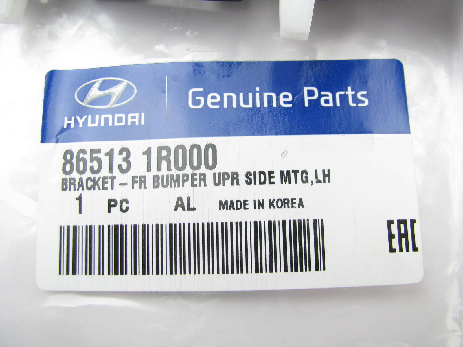 FRONT Bumper Cover Bracket Left Drivers Side OEM For 2012-2014 Accent ...