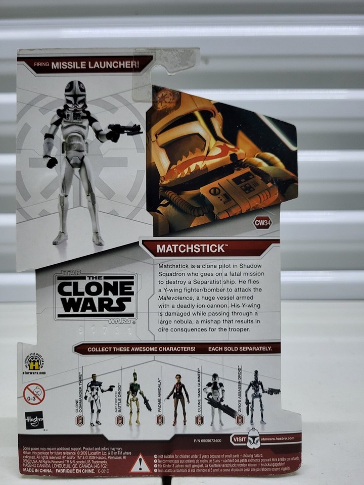 Matchstick CW34 STAR WARS The Clone Wars TCW MOC NEW Sealed #2 D1 | eBay