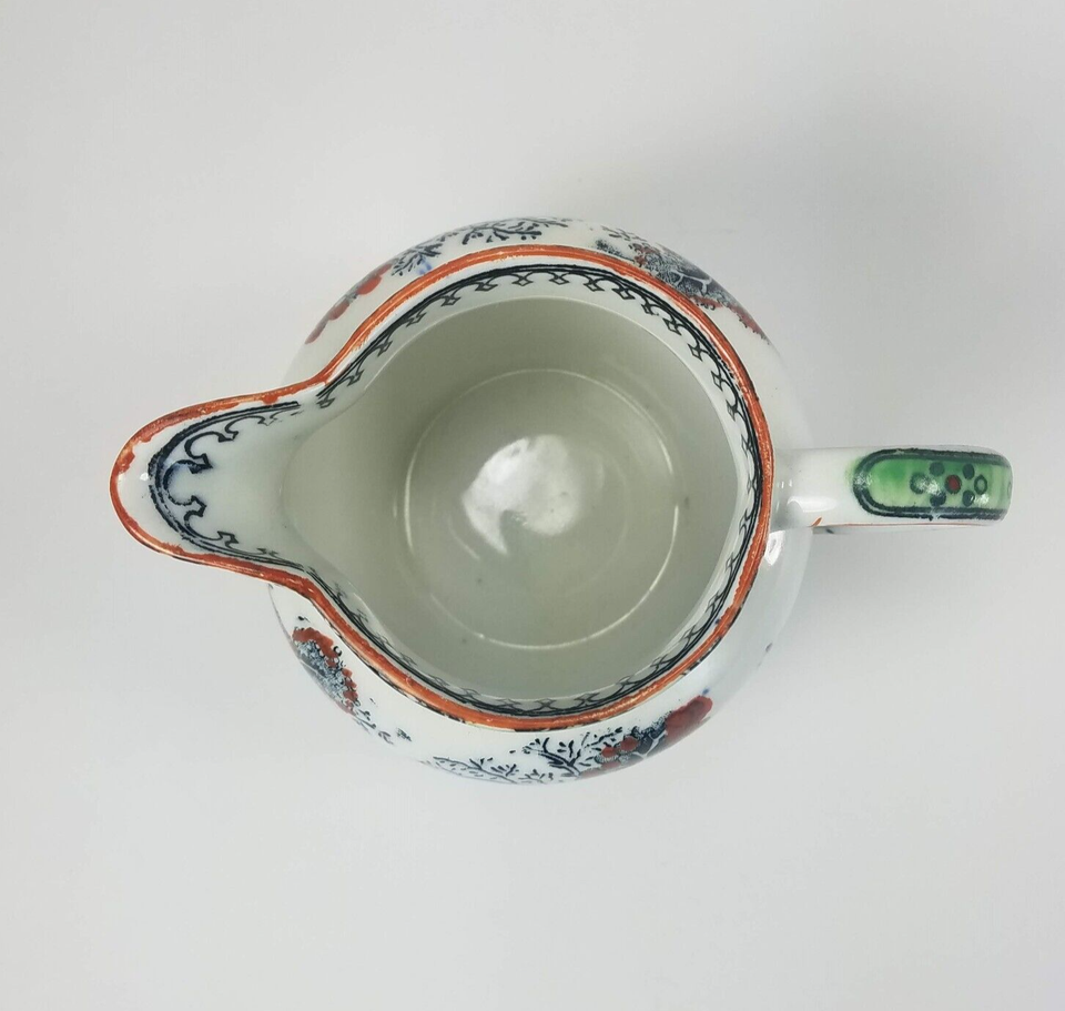 Vtg Variant Gaudy Willow Creamer T.G.G. & Co. Ming Pitcher TG Green ...