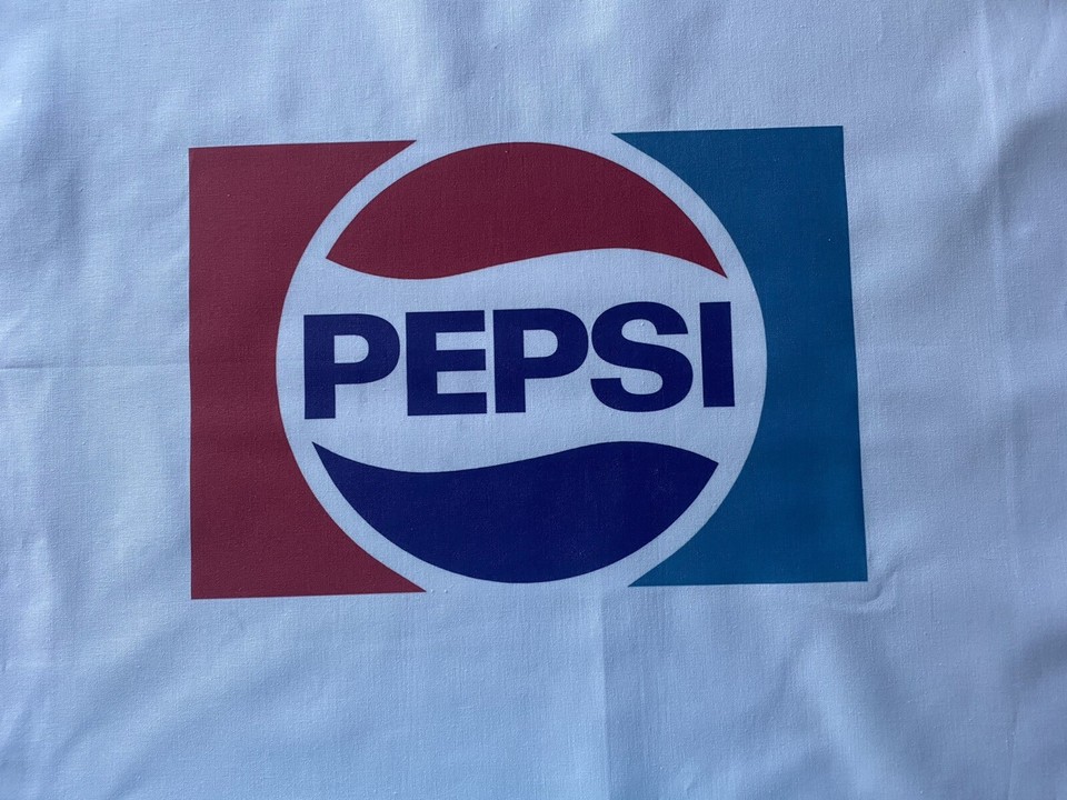 1 Pepsi Logo Quilt Block Square Sew block Blanket Fabric Pepsi Cola ...