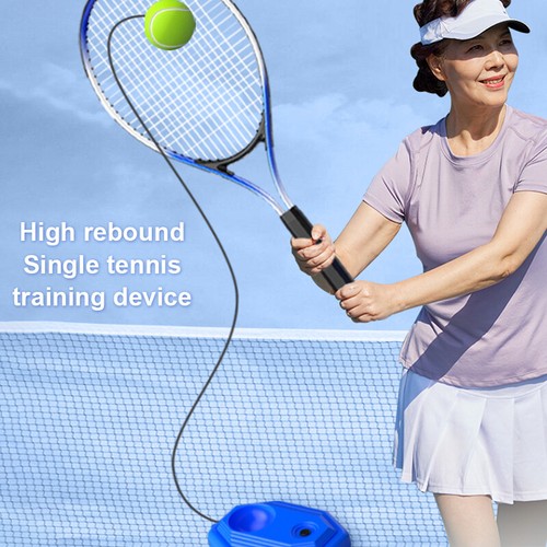 Single Tennis Set Training Tennis Cord Trainer Base Rebound Cord Tennis ...