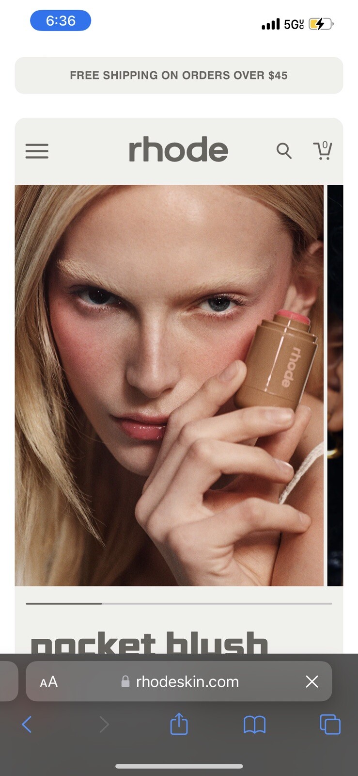 *SPRINKLE* Rhode Pocket Blush **UNRELEASED EXCLUSIVE NYC POPUP** + BAG ...