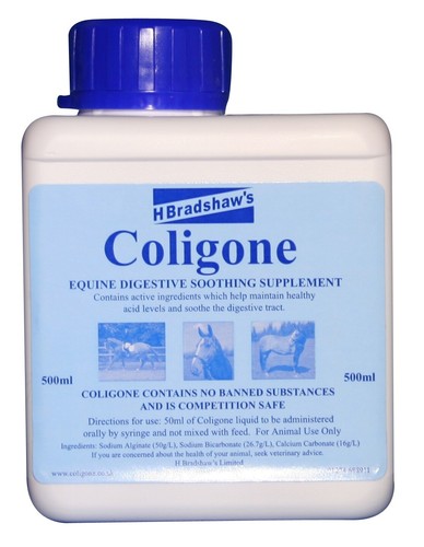 H.Bradshaws Coligone Liquid Horse Pony digestive soother maintain ...