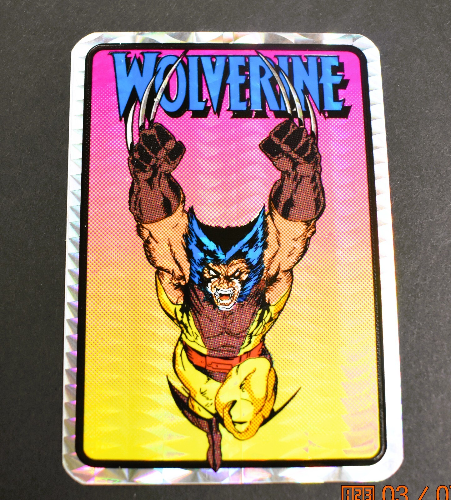 WOLVERINE "Arms Up" Prism Vending Machine Sticker Marvel X-Men | eBay