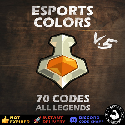 Brawlhalla Esports Colors v5 Codes - All Legends | eBay Australia