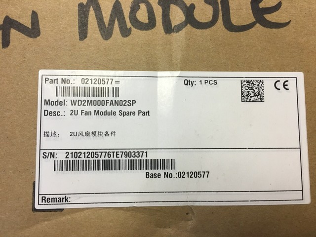 Huawei 2u Fan Module Spare Part 02120577 Wd2m000fan02sp - 30 Days RTB ...
