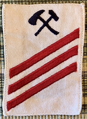 US Navy Rate Damage Controlman Fireman Striker E-3 rank Patch USN DCFN ...