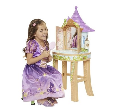 NIB Disney Tangled Princess Rapunzel Tower Vanity Playset Light Up ...
