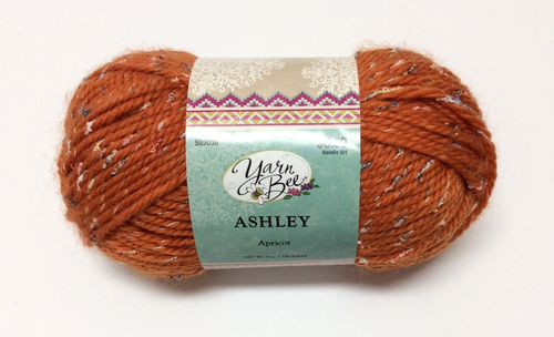 Yarn Bee ASHLEY - 4 oz Skein of Wool/Polyester Blend Yarn - Apricot ...