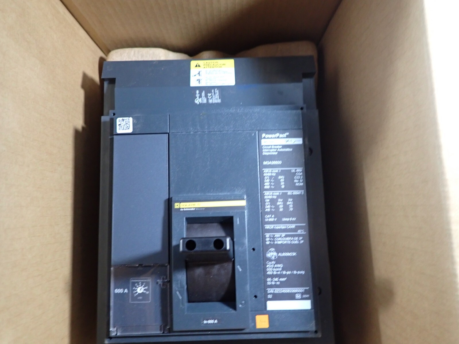 New in box SQUARE D MGA36600 600 amp PowerPact 600v I line Circuit ...