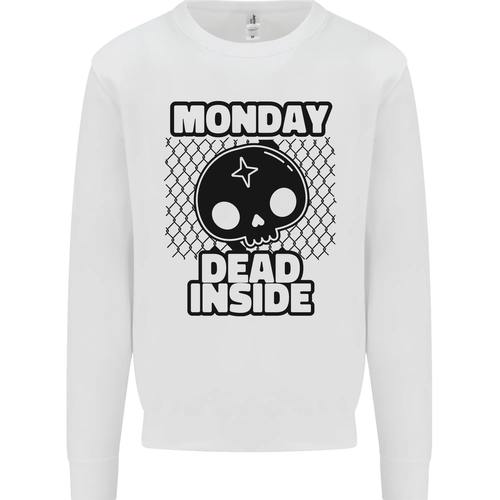 Monday Dead Inside Crâne Travail Enfants Pull | eBay
