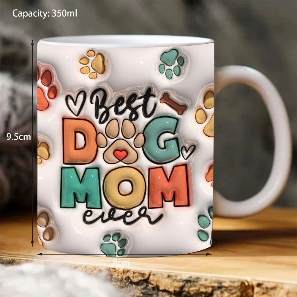 Multi-Purpose Mommy Water Cup Best Dog Mom Mug Coffee Mug Gift 3D Mark ...