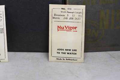 NU VIGOR Mainspring 63E 5XS13X9.5 43D | eBay