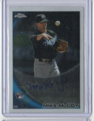 2010 Topps Chrome Mike McCoy AUTO ROOKIE BLUE JAYS | eBay
