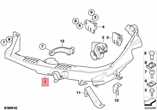 Genuine BMW E92 Headlight Support Frame Mount Bracket Left OEM ...