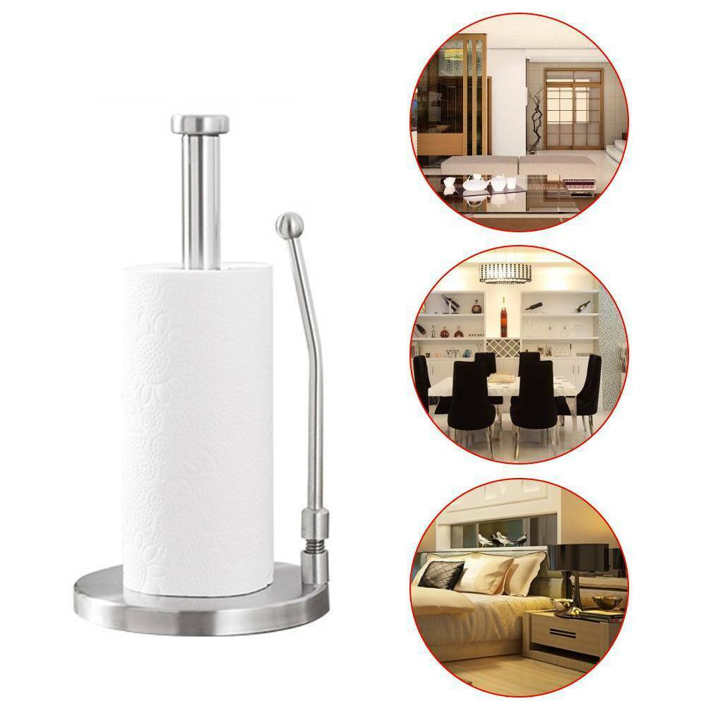Stainless Steel Kitchen Roll Paper Tissue Holder Paper Roll Tissue ...
