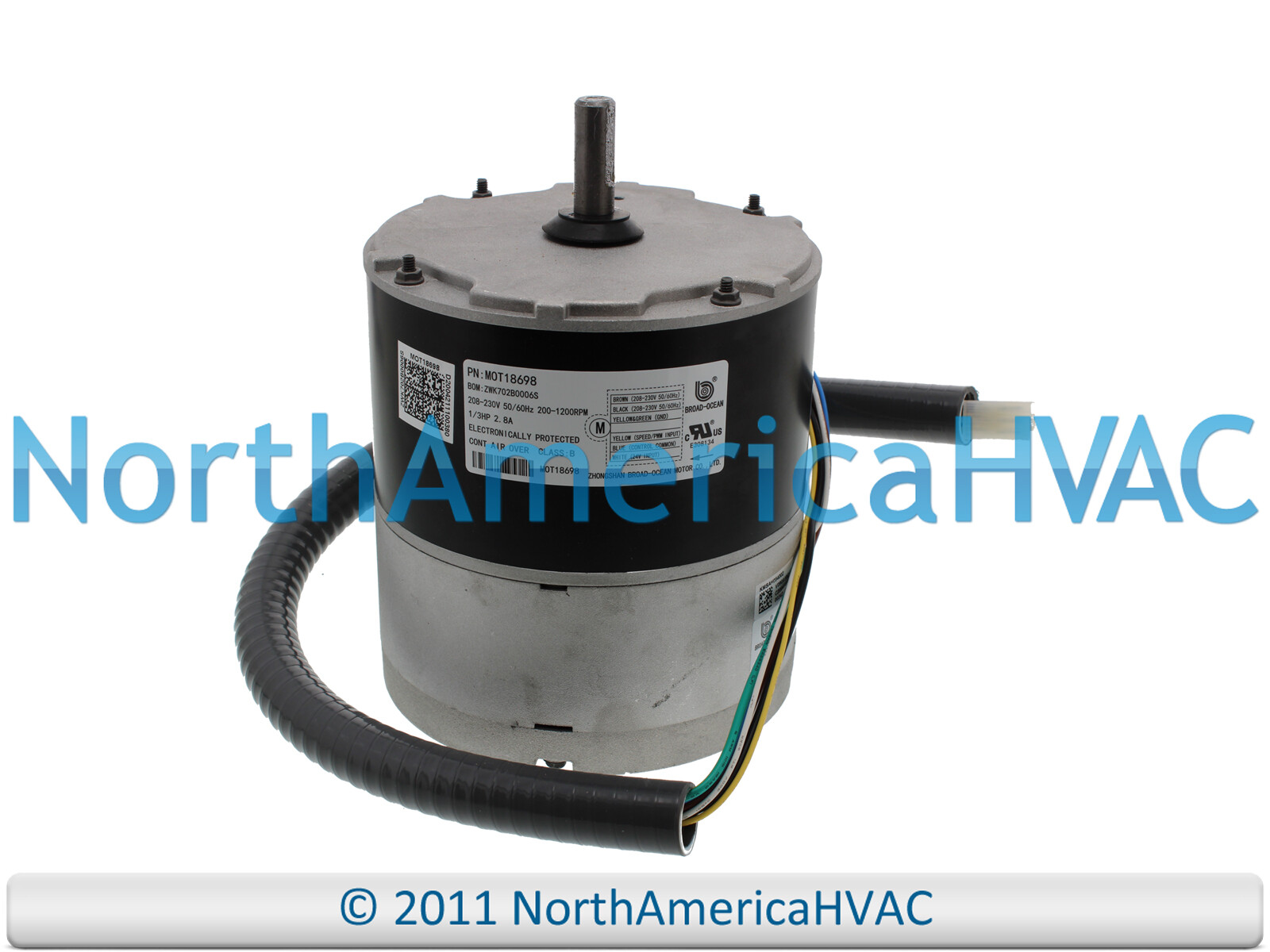 OEM Trane American Standard ECM FAN MOTOR 1/3 HP 240v Replaces MOT18698 ...