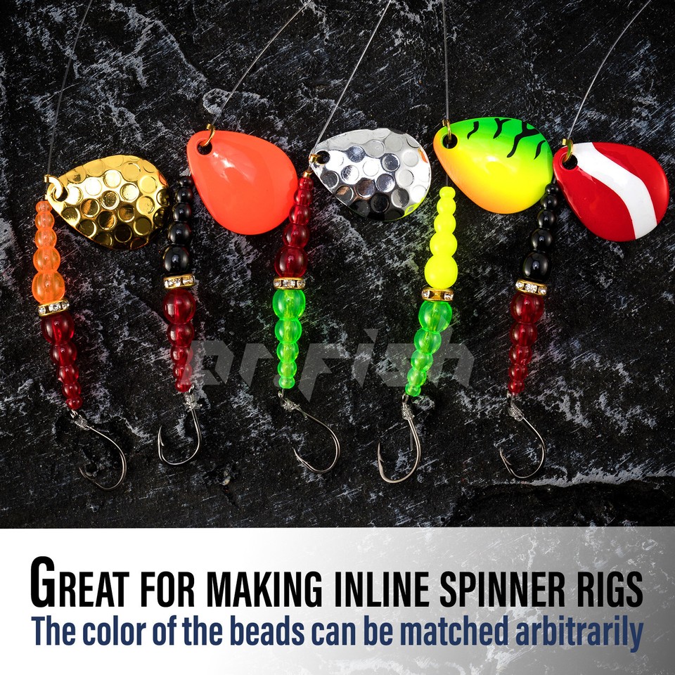 164x Fishing Rig Making Kit Inline Spinner Colorado Trolling Lure Trout ...