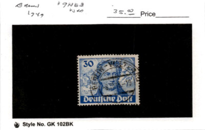 Germany - Berlin, Postage Stamp, #9N63 Used, 1949 Goethe, Faust (AC) | eBay