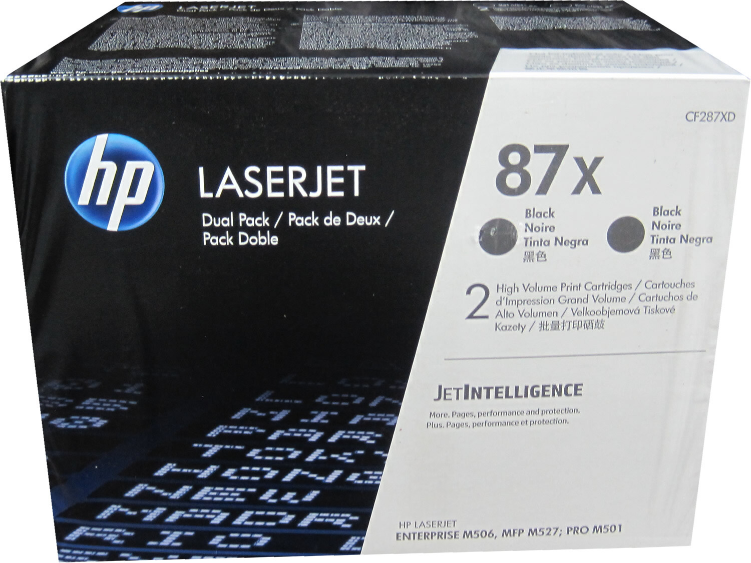 HP CF287XD (87X) Black Dual Pack Toner Cartridge Genuine OEM Original ...
