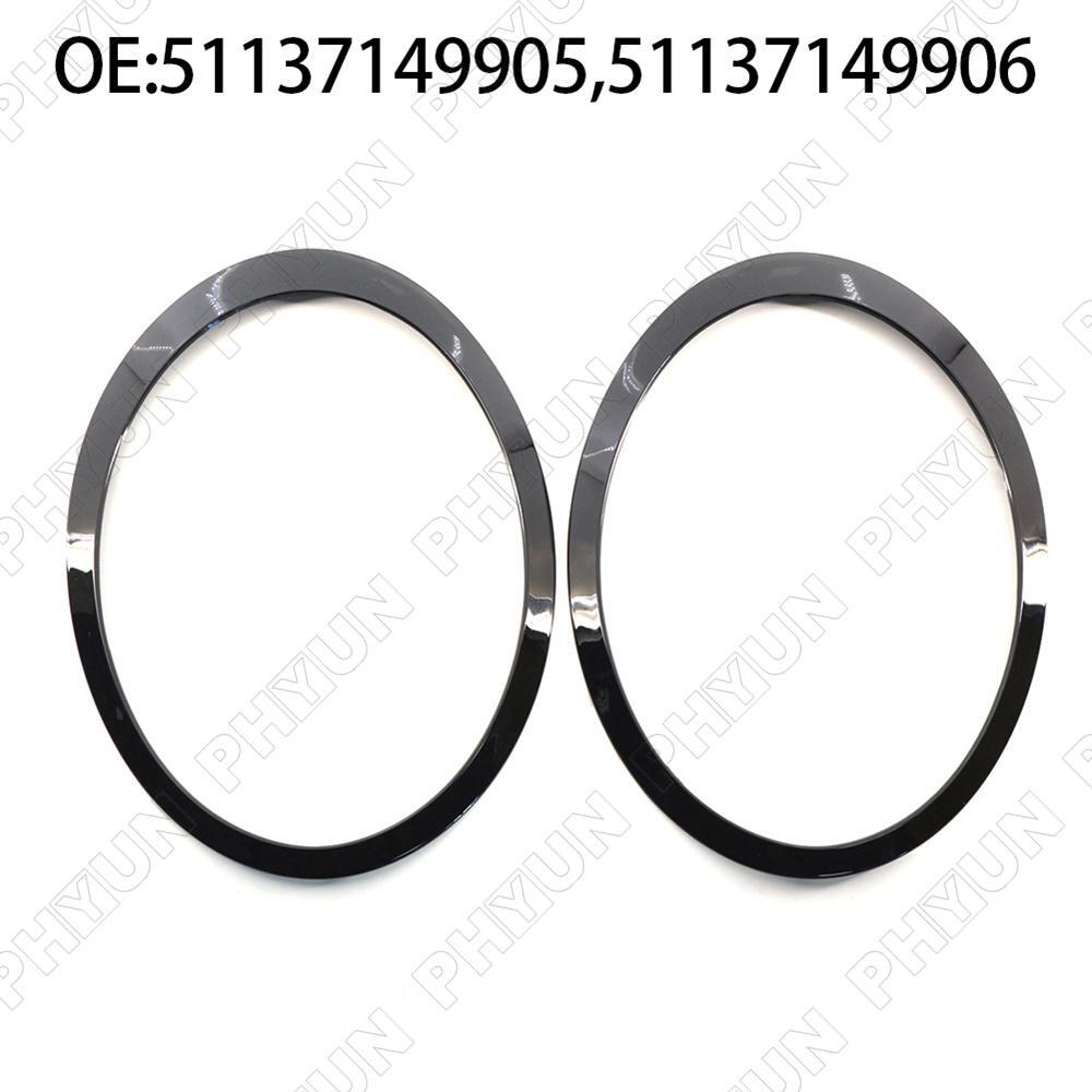 2 x Headlight Trim Rings For Mini Cooper R55 R56 07-15 #51137149905 ...