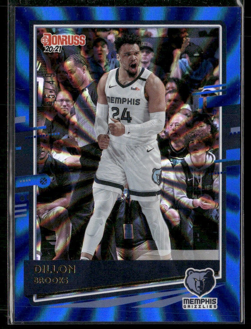 2020-21 Panini Donruss Blue Dillon Brooks #47 /49 RC Memphis Grizzlies ...