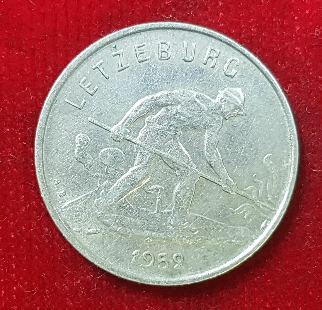 1 Franken Luxemburg Letzeburg Letzebuerg 1959 Coin Münze | eBay