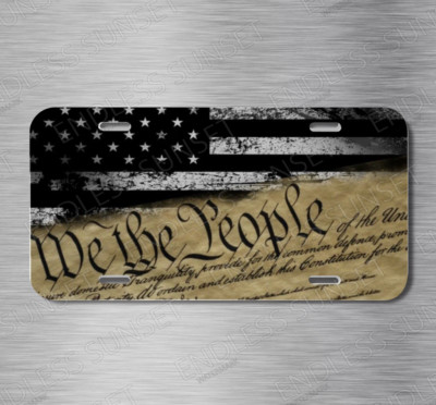 We The People Constitution USA Patriot NRA Liberty License Plate Front ...