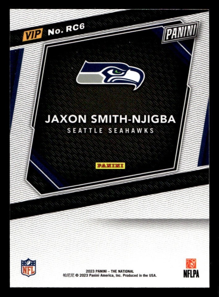 2023 Panini National Gold VIP Pack - Jaxon Smith-Njigba - Rookie RC # ...