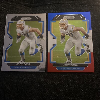 2021 Panini Prizm Joey Bosa Red White Blue Prizm #171 Chargers | eBay