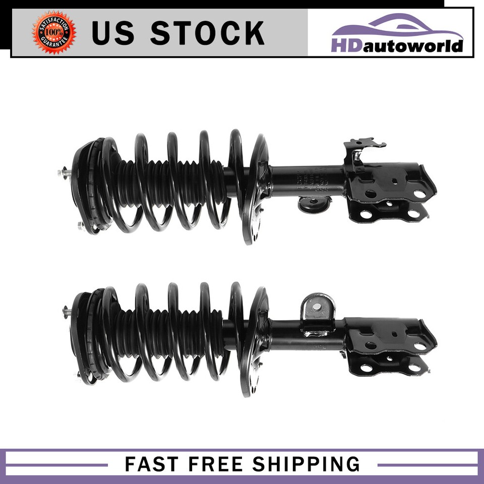 Pair Front Complete Struts Shocks & Coil Springs For 2010-2015 Toyota ...
