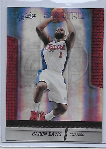 2009-10 Absolute Memorabilia BARON DAVIS Spectrum 12/25 LA Clippers ...