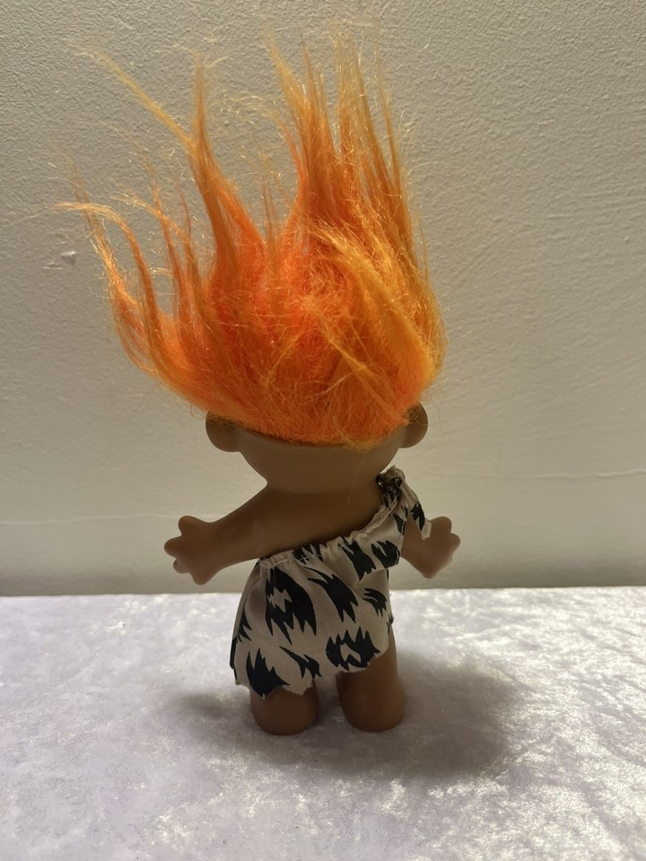 Vintage 90s Russ Caveman Cavewoman Orange Hair Troll Doll Toy VGC | eBay