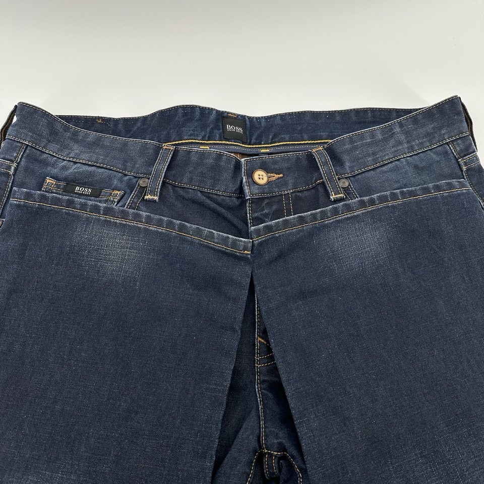 BOSS By Hugo Boss 36x30 Jeans Men’s Kansas Regular Fit Blue Wash Denim ...