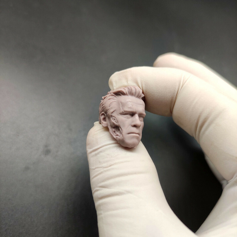 1/12 Scale Terminator The Elderly Schwarzenegger Head Sculpt Unpainted ...