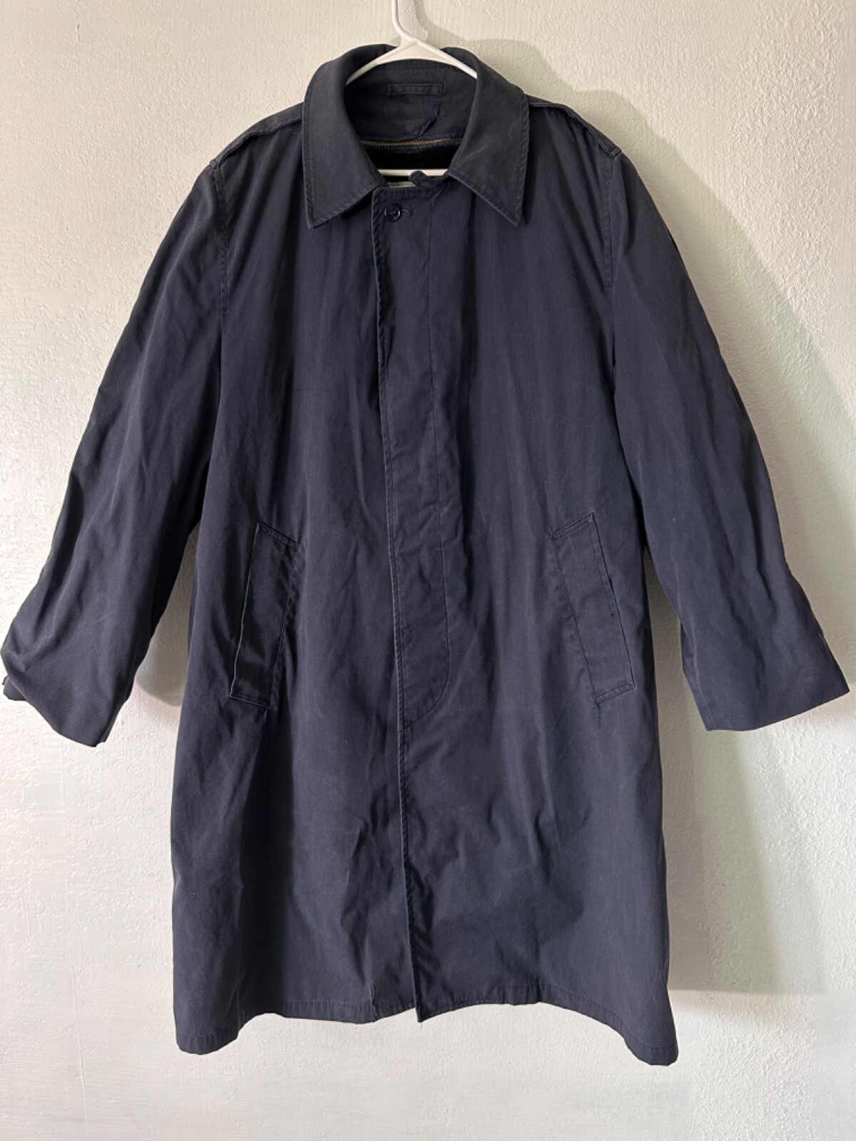 Vintage Military Trench Raincoat Cold Weather Lined N… - Gem